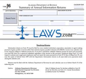 Form 96 Summary of Annual Information Returns | legal-forms